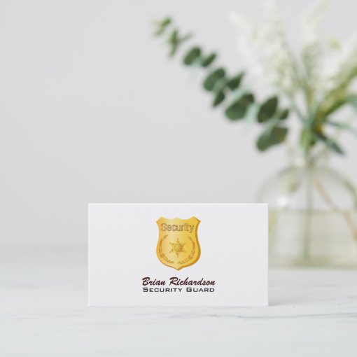 Security Guard Business Cards | Zazzle