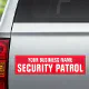 Security Guard Patrol Business Red Custom Car Magnet | Zazzle