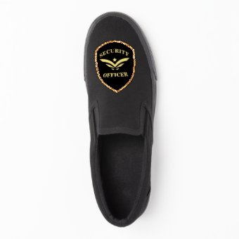 Security Officer Black And Gold Badge Patch | Zazzle