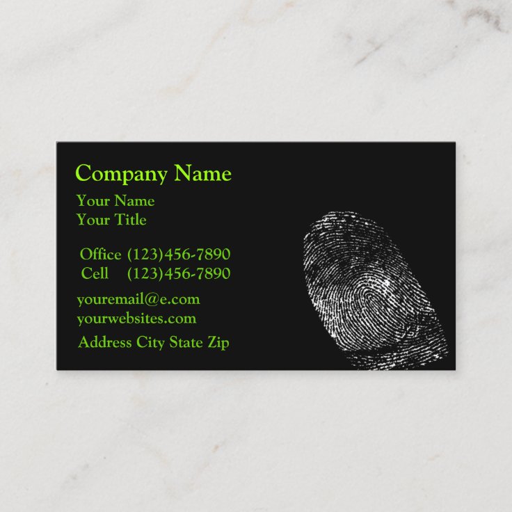 Security Protection Business Cards | Zazzle