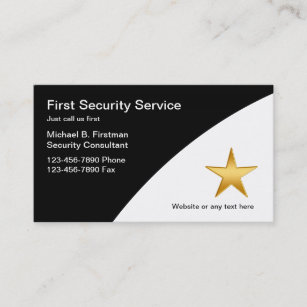 Security Guard Business Cards - Business Card Printing | Zazzle