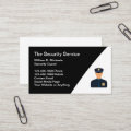 Security Services Business Card Modern Template | Zazzle