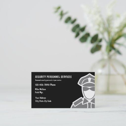 Security Services Business Cards | Zazzle