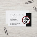 Security Services Consultant Business Cards | Zazzle