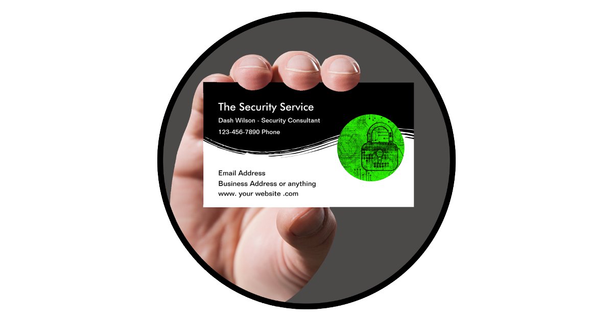 Security Services Cybersecurity Business Card | Zazzle