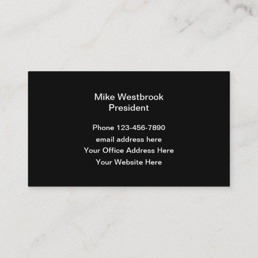 Security Services Modern Business Card | Zazzle