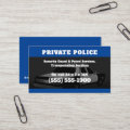 Security Services | Private police Business Card | Zazzle
