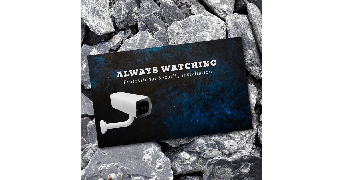 Security Solutions Surveillance System CCTV Camera Business Card | Zazzle