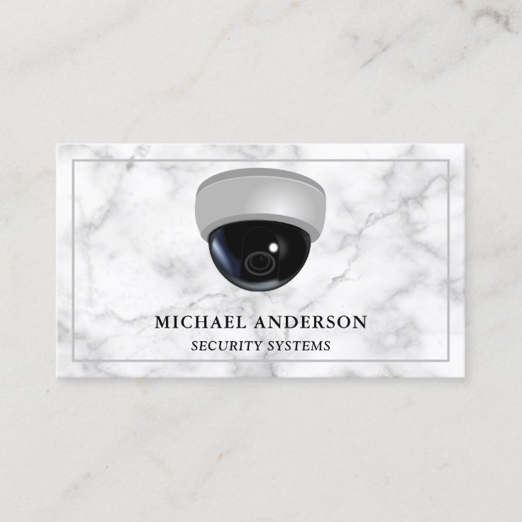 Security Solutions Surveillance System CCTV Camera Business Card | Zazzle