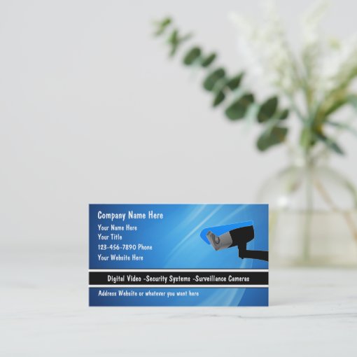 Security System Business Cards | Zazzle