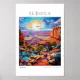 Sedona Arizona desert abstract travel Poster | Zazzle