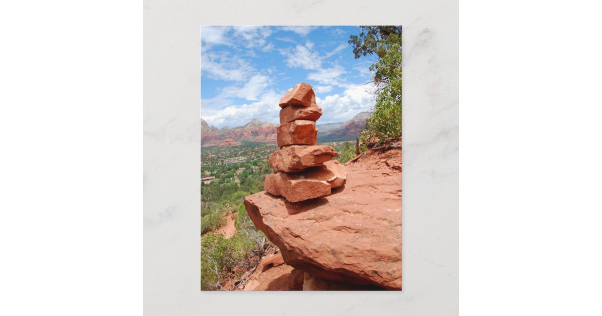 Sedona Stacked Red Rocks Post Card | Zazzle