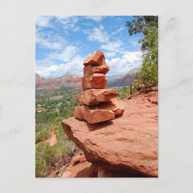 Sedona Stacked Red Rocks Post Card | Zazzle