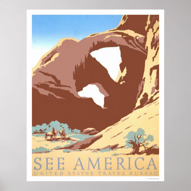 See America Travel 1939 WPA Poster | Zazzle