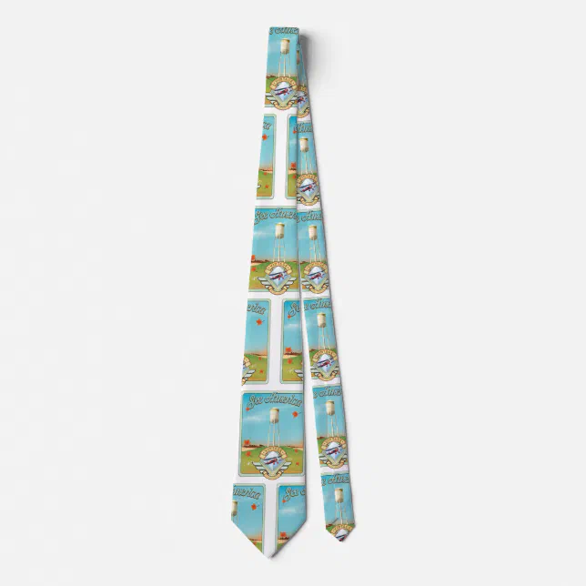 See America Vintage 50's style flight poster Neck Tie | Zazzle