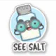 See Salt Funny Sea Salt Pun Sticker | Zazzle
