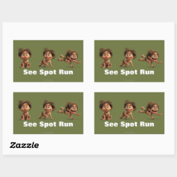 See Spot Run Rectangular Sticker | Zazzle