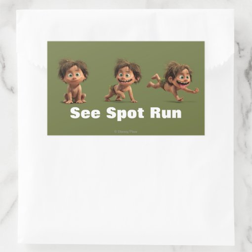 See Spot Run Rectangular Sticker | Zazzle