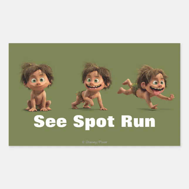 See Spot Run Rectangular Sticker | Zazzle