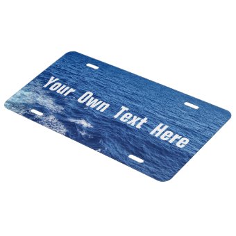 See the Sea Custom License Plate | Zazzle