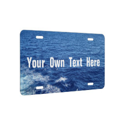 See the Sea Custom License Plate | Zazzle