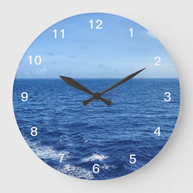 See the Sea Large Clock | Zazzle