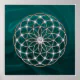 Seed of life - Tube Torus - Flower of life -grün Poster | Zazzle