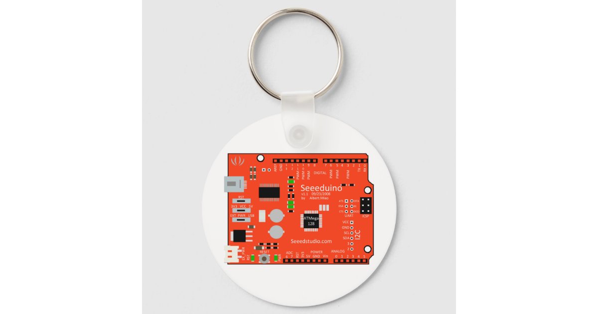 Seeeduino the alternate Arduino Keychain | Zazzle