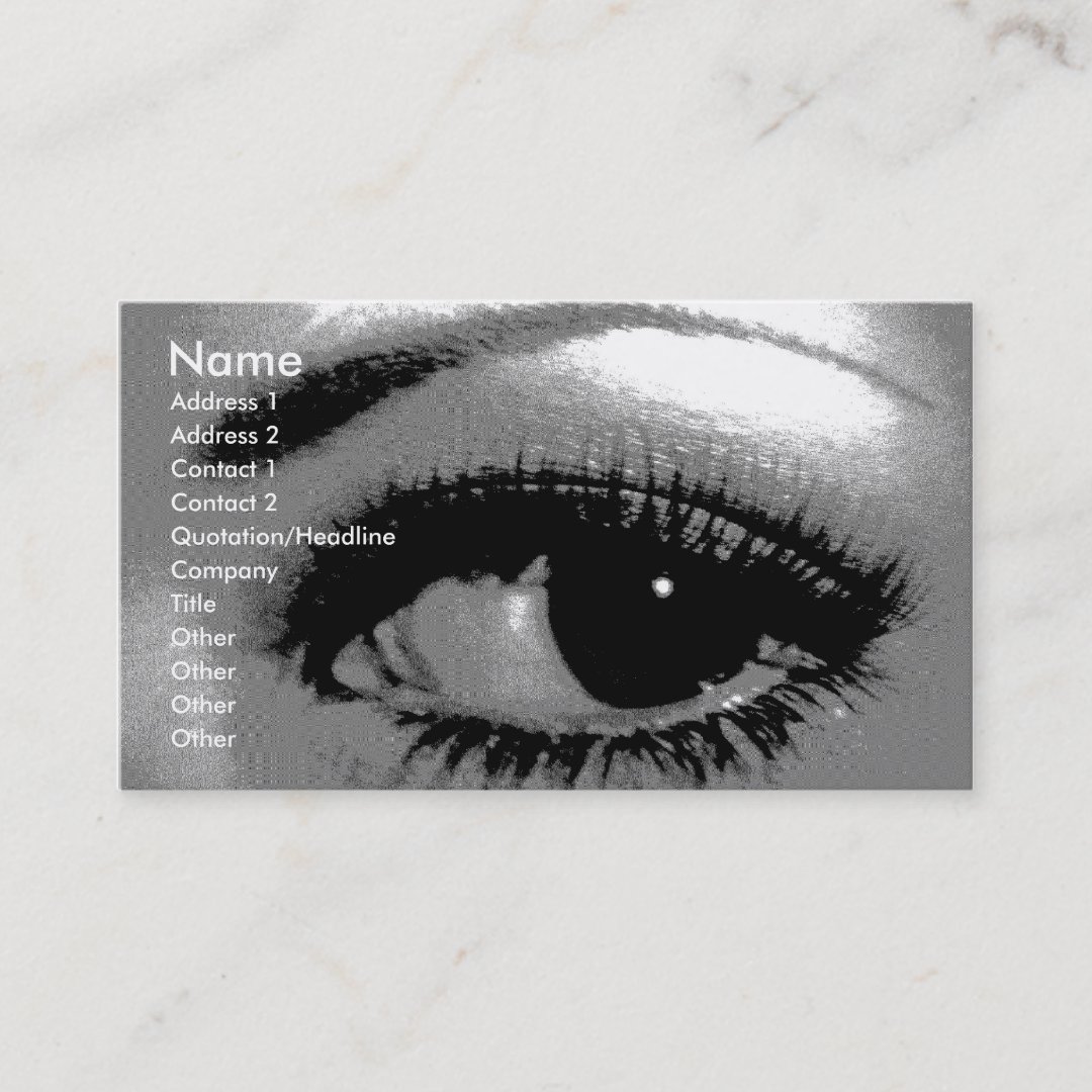 Seeing is Believing/Beautiful Eye Business Card | Zazzle