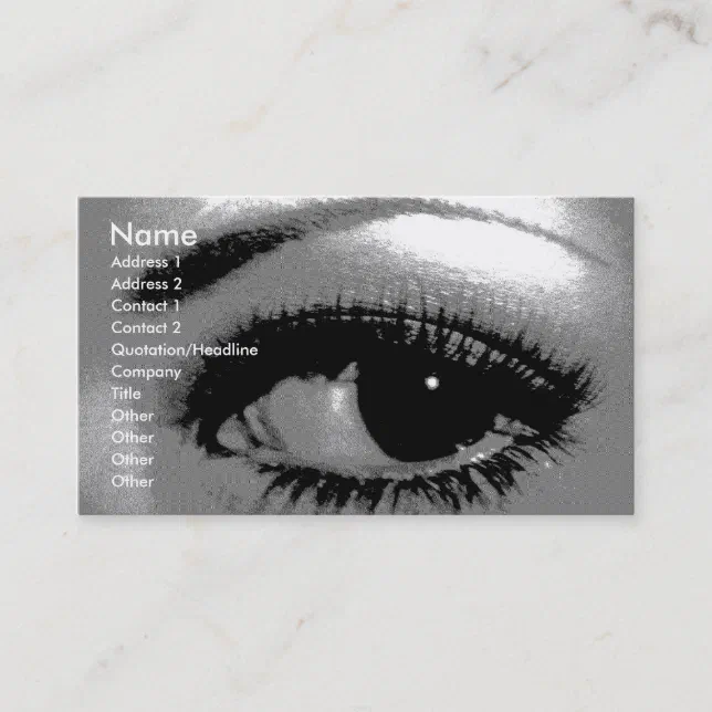 Seeing is Believing/Beautiful Eye Business Card | Zazzle