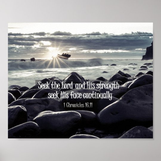 Seek the Lord Bible Verse Poster | Zazzle.com