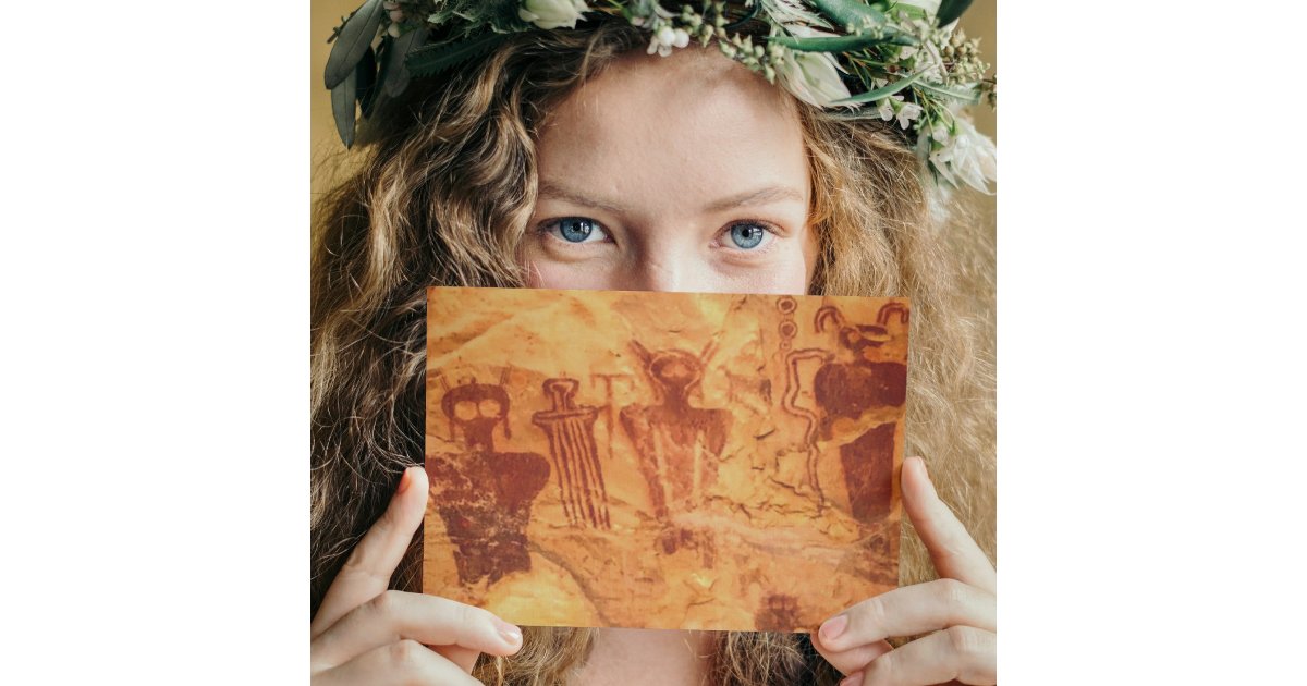 Sego Canyon Rock Art Utah Pictograph Postcard | Zazzle