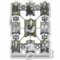 Seinfeld | Character Relationship Chart Sticker | Zazzle