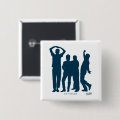Seinfeld | Group Silhouette Graphic Button | Zazzle