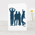 Seinfeld | Group Silhouette Graphic Card | Zazzle