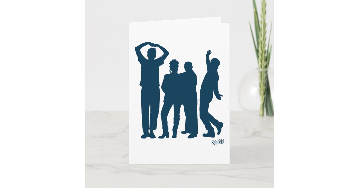 Seinfeld | Group Silhouette Graphic Card | Zazzle