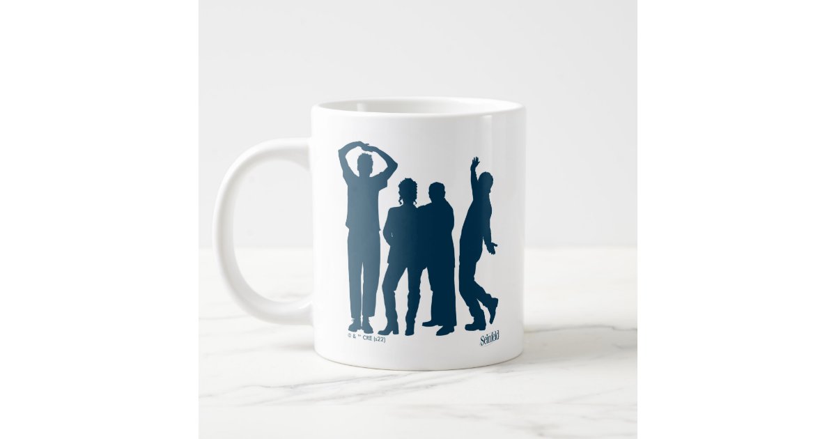 Seinfeld | Group Silhouette Graphic Giant Coffee Mug | Zazzle
