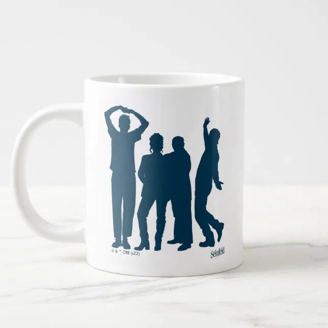 Seinfeld | Group Silhouette Graphic Giant Coffee Mug | Zazzle