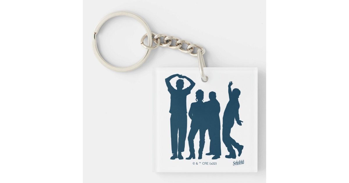 Seinfeld | Group Silhouette Graphic Keychain | Zazzle
