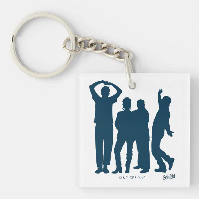 Seinfeld | Group Silhouette Graphic Keychain | Zazzle