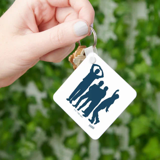 Seinfeld | Group Silhouette Graphic Keychain | Zazzle