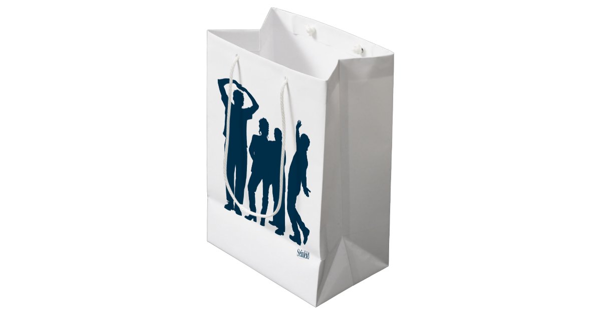 Seinfeld | Group Silhouette Graphic Medium Gift Bag | Zazzle
