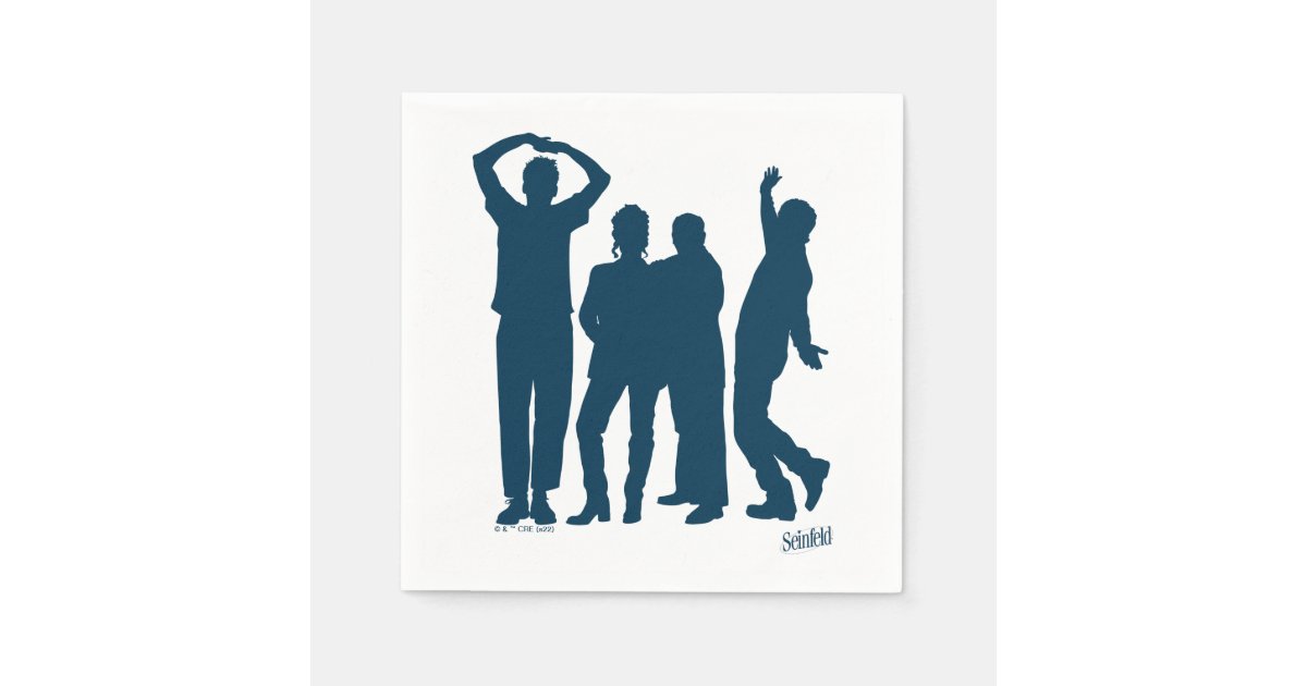 Seinfeld | Group Silhouette Graphic Napkins | Zazzle