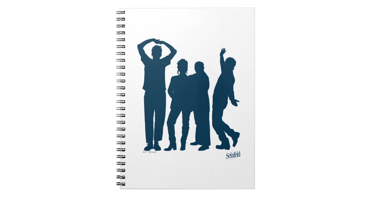 Seinfeld | Group Silhouette Graphic Notebook | Zazzle