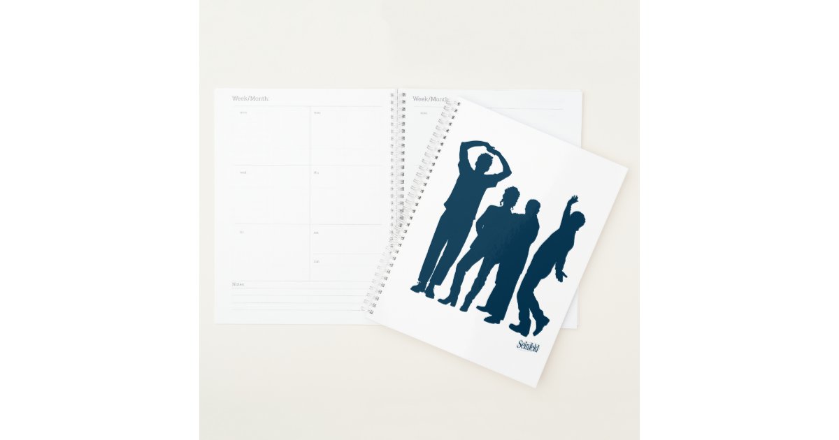 Seinfeld | Group Silhouette Graphic Planner | Zazzle