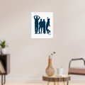 Seinfeld | Group Silhouette Graphic Poster | Zazzle