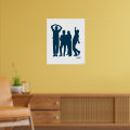 Seinfeld | Group Silhouette Graphic Poster | Zazzle