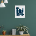Seinfeld | Group Silhouette Graphic Poster | Zazzle