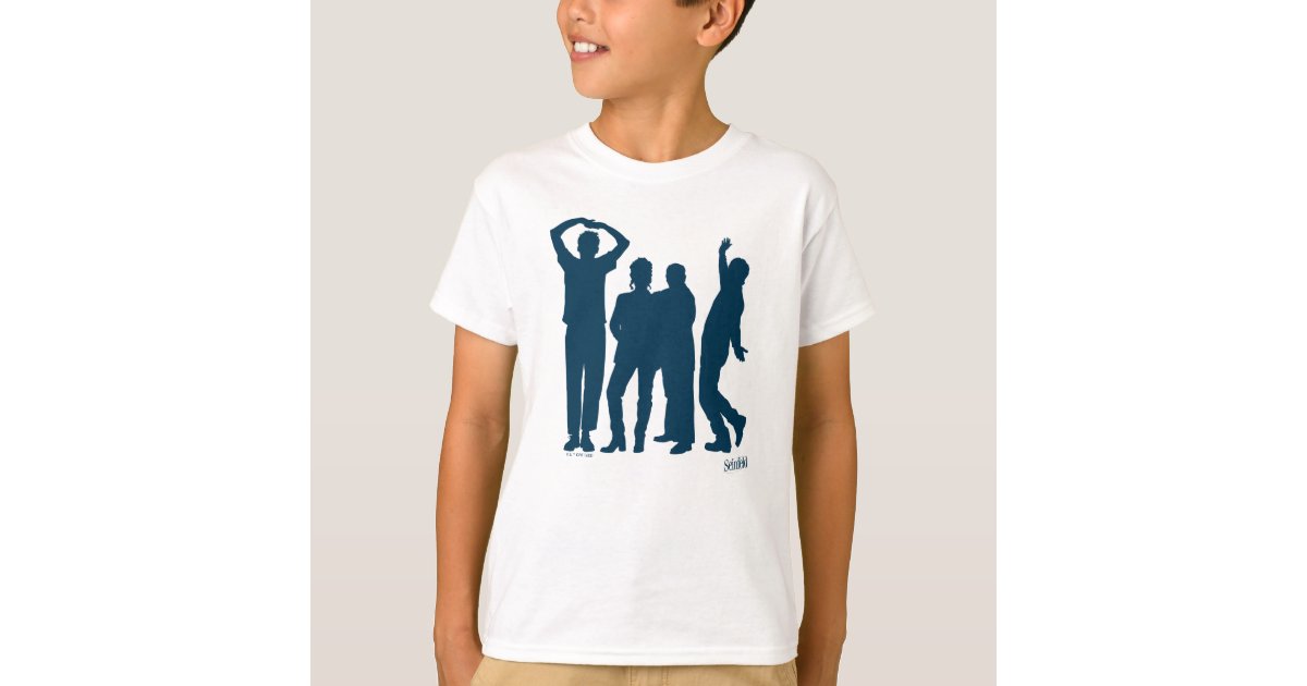 Seinfeld | Group Silhouette Graphic T-Shirt | Zazzle
