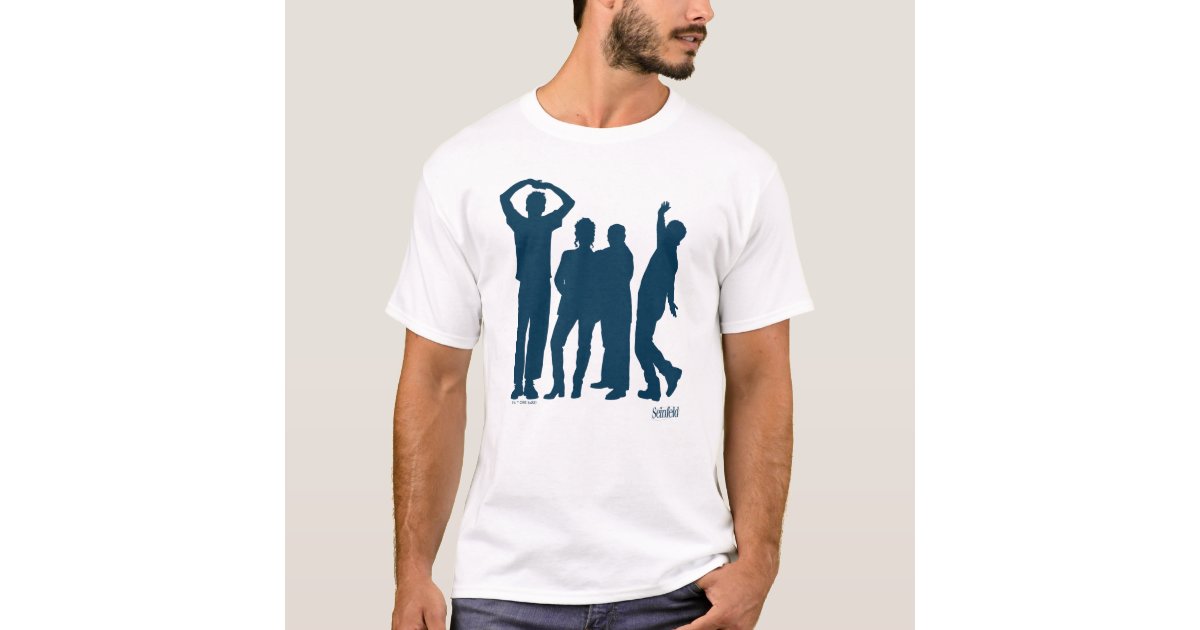 Seinfeld | Group Silhouette Graphic T-Shirt | Zazzle
